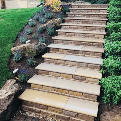 NATURAL STONE BULLNOSE STEP (RAJ GREEN) (1000 X 350 X 40MM) EACH ...