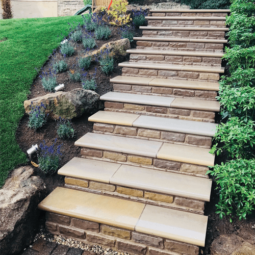 NATURAL STONE BULLNOSE STEP (RAJ GREEN) (1000 X 350 X 40MM) EACH ...