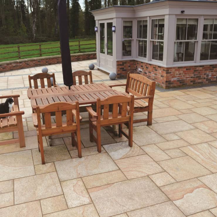 NATURAL STONE CALIBRATED PATIO KIT (GRANITE TEXTURED IMPALA ...