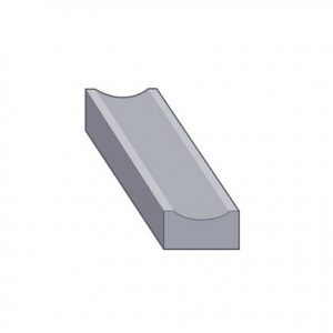 Dished Channel Concrete Kerb 255 X 125mm - UK Bricks, Timber, Pavers ...