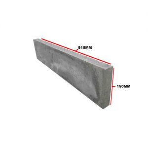 Flat Top Edgings 915 X 150 X 50mm - UK Bricks, Timber, Pavers, and ...