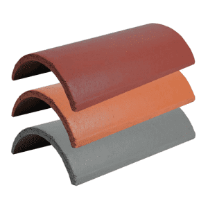 Ridge Tile Half Round - UK Bricks, Timber, Pavers, and Building Supplies