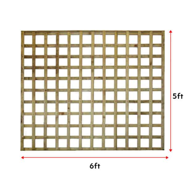Fence Trellis 6 X 5Ft - UK Bricks, Timber, Pavers, and Building Supplies