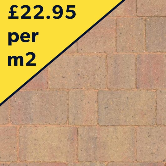 50mm Alpha Trio Paver 3 Size Autumn Gold - UK Bricks, Timber, Pavers ...