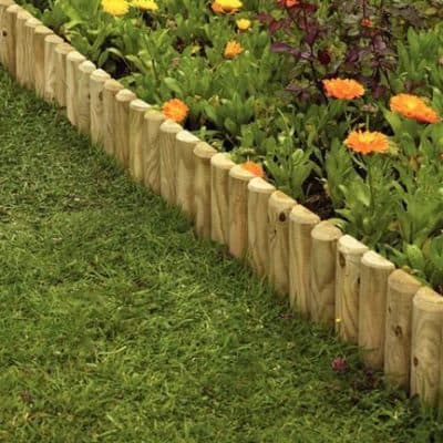 Log Roll Edging 1.8m X 150mm 6" - UK Bricks, Timber, Pavers, and ...