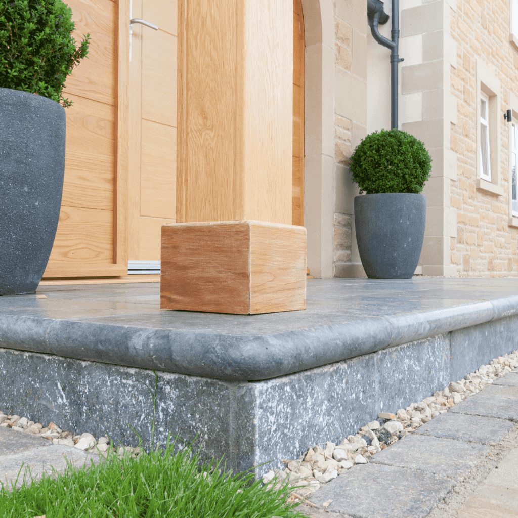 Natural Stone Bullnose Step Grey 1000 X 350 X 40mm - UK Bricks, Timber ...