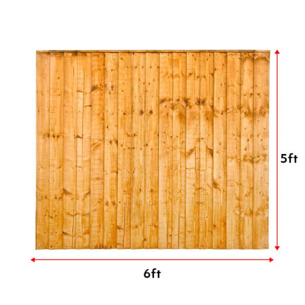 Featheredge Close Board Panels 6Ft X 5Ft - UK Bricks, Timber, Pavers ...