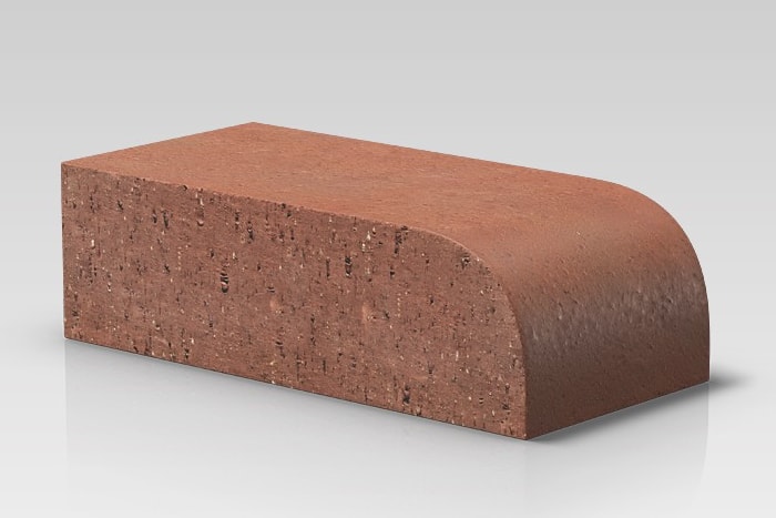 Bn 5.2 Single Bullnose Header On Flat Red - UK Bricks, Timber, Pavers ...