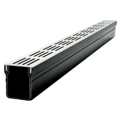 Aco Slimline Silver Alu Channel 1m - UK Bricks, Timber, Pavers, and ...